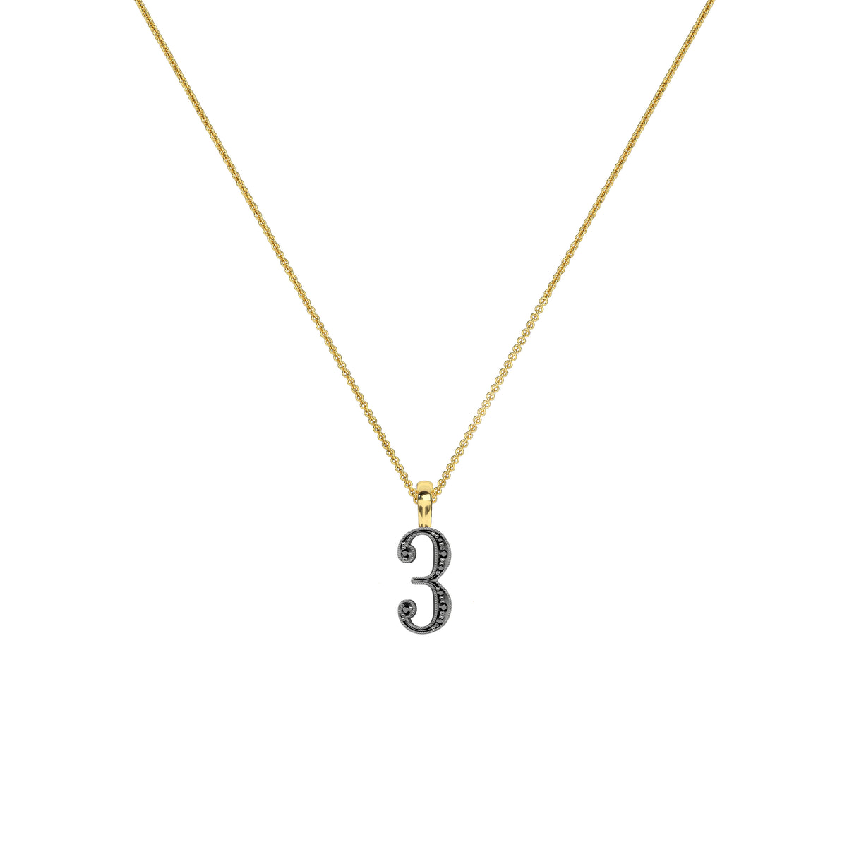 Lucky Number 3 Necklace – Jessie V E