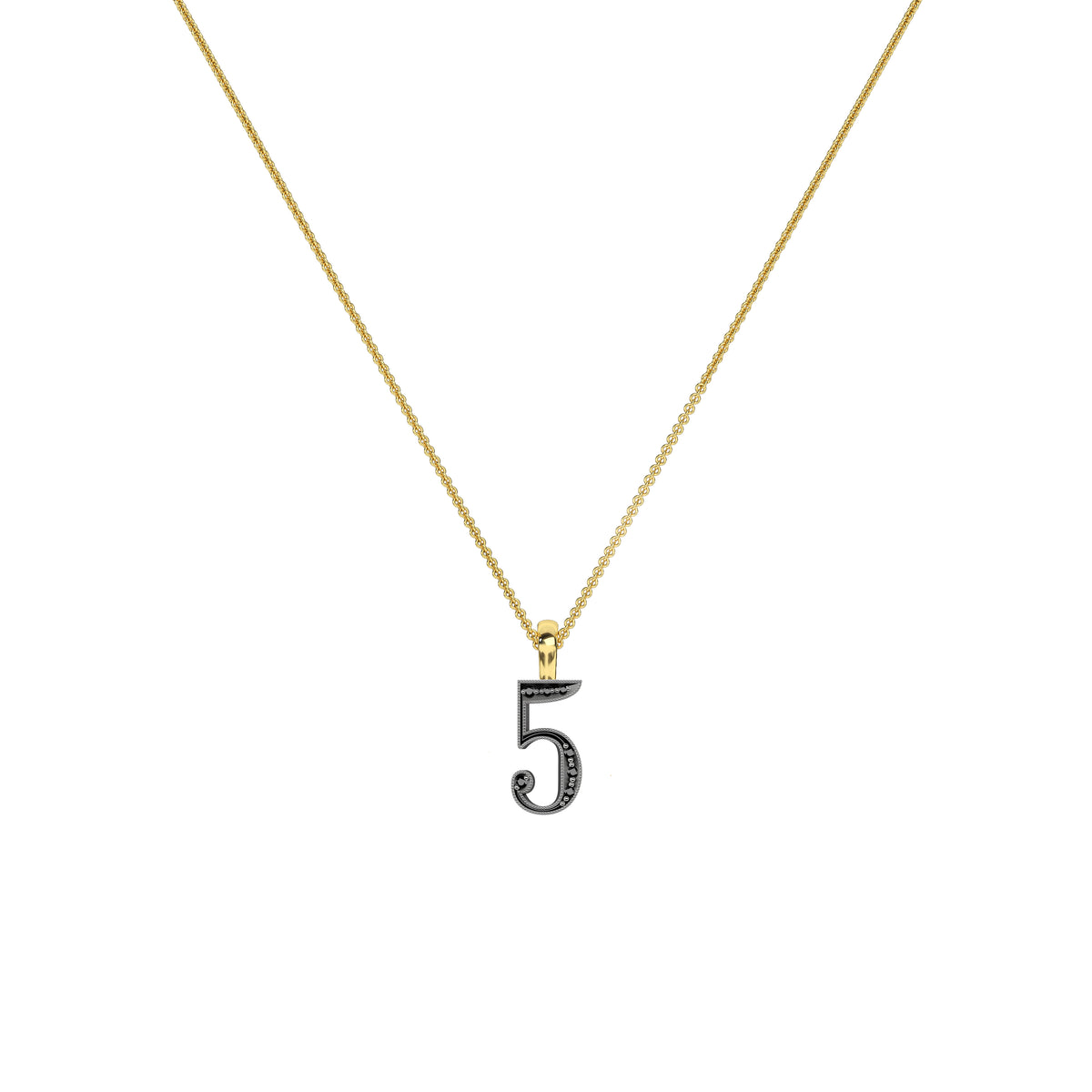 Lucky Number 5 Necklace – Jessie V E